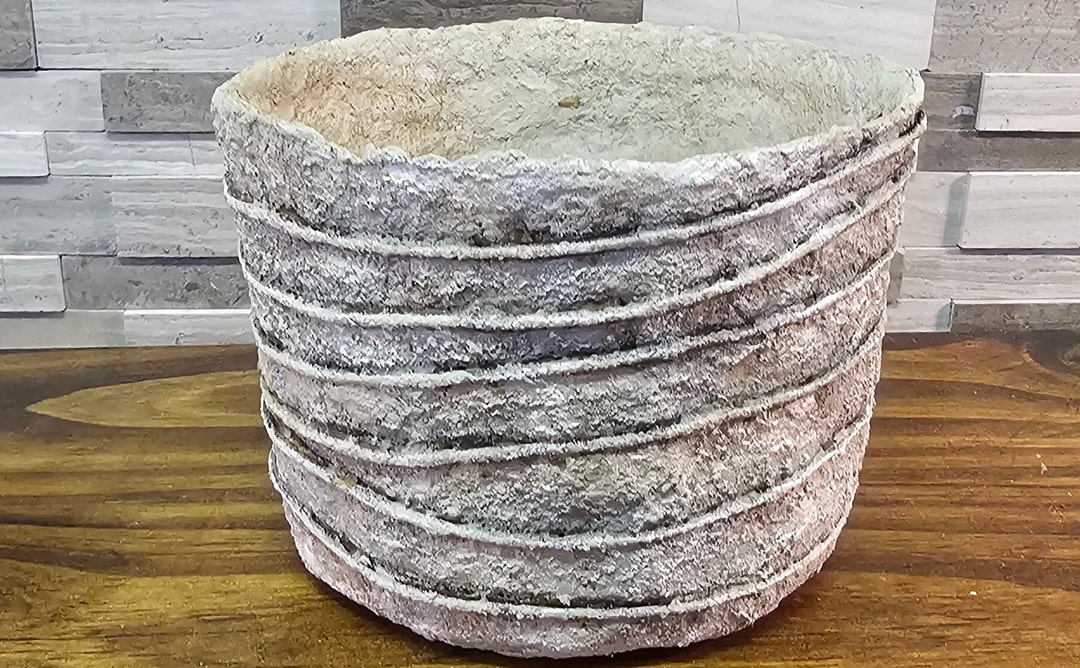 Recycled Paper Clay Bowl, Paper Mâché, Upcycled Art, Sustainable Decor ...