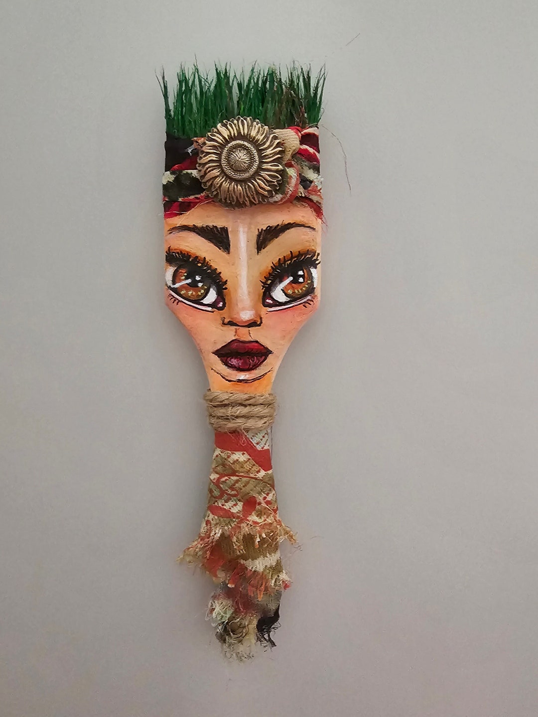 Recycled Paintbrush Altered Art Recycled Art Mixed Media - Etsy