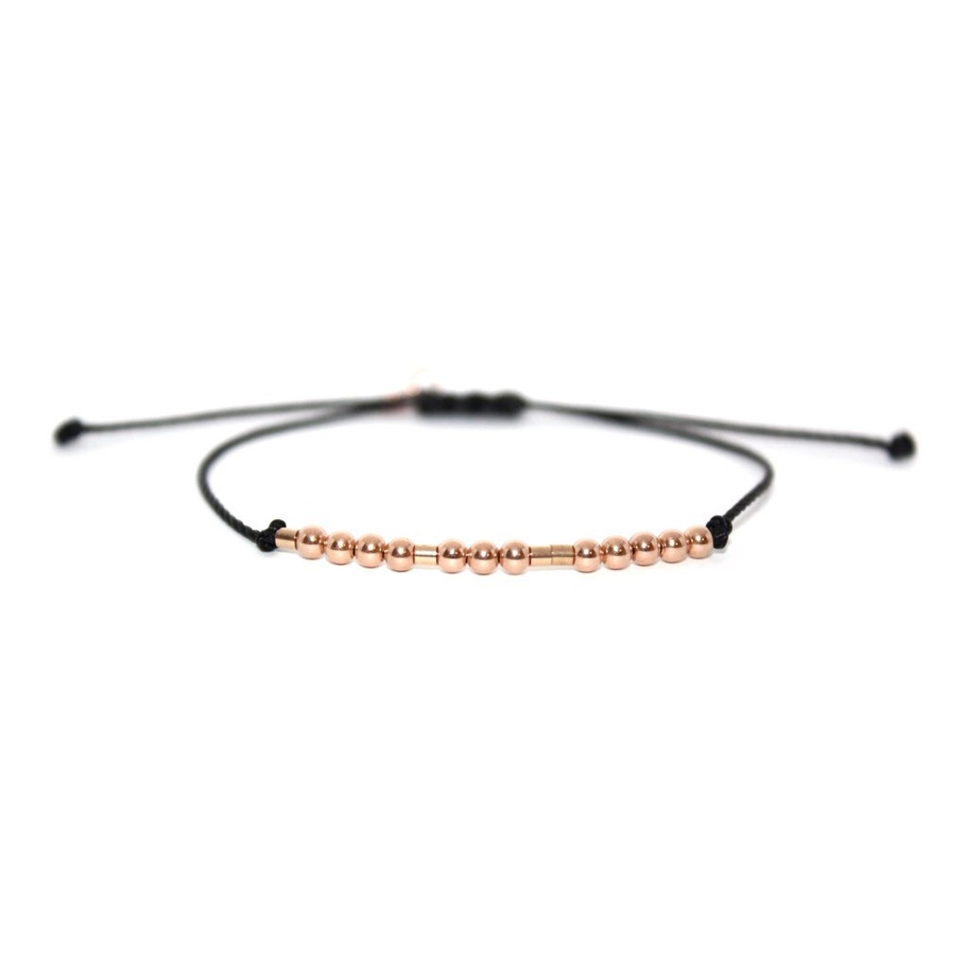 BREATHE // Morse Code Bracelet (rose Gold Filled) - Breathe Morse Code Bracelet, Breathe ...