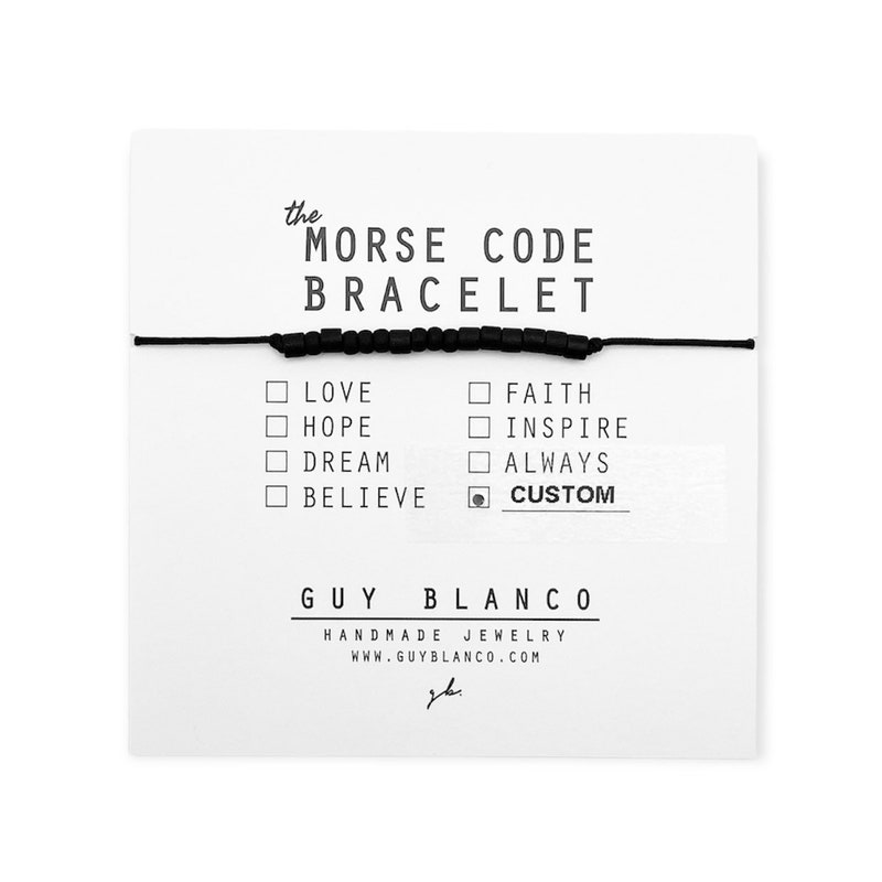 Morse Code Bracelet - Etsy