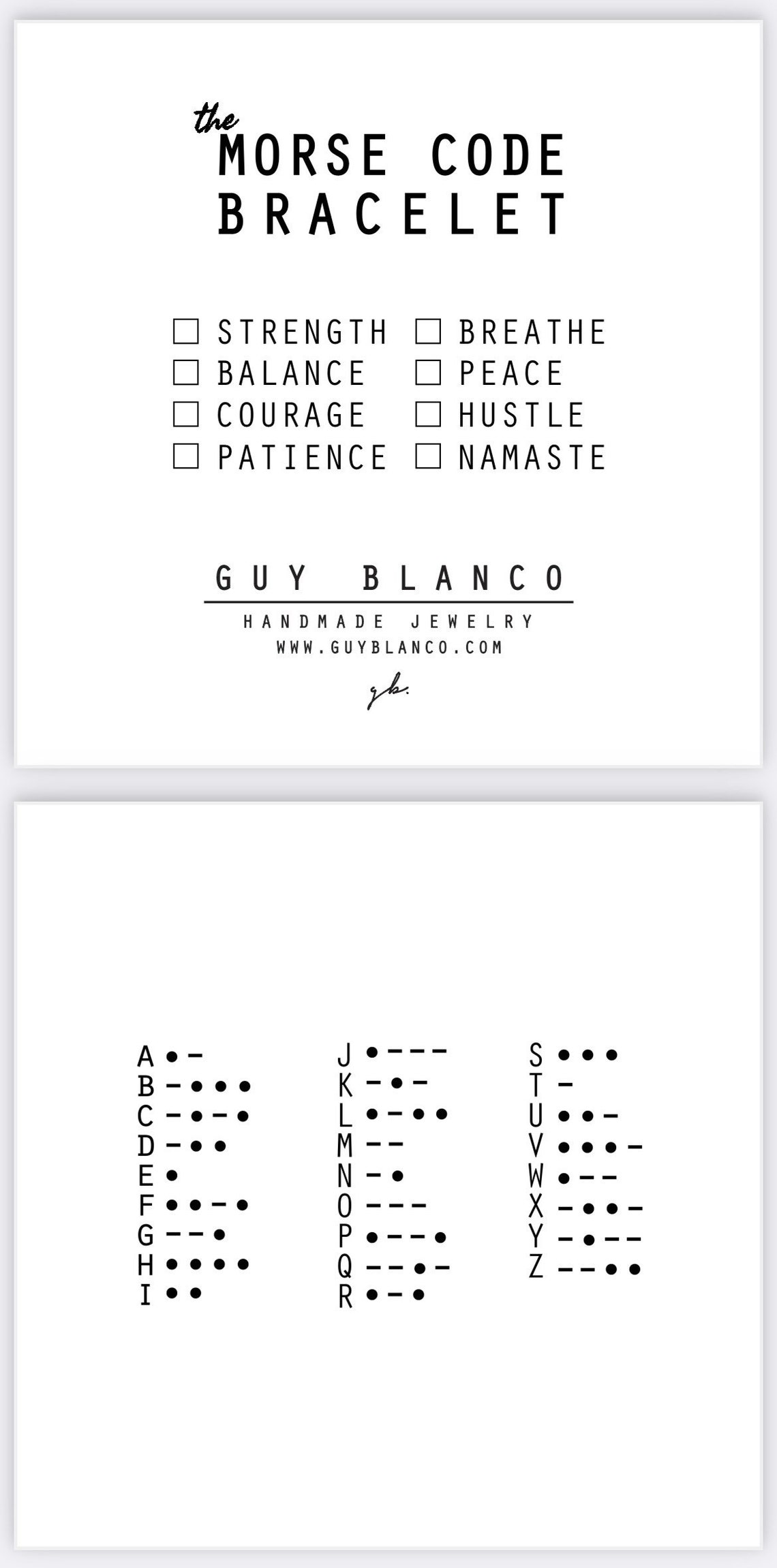 STRENGTH // Matte Black Beaded Morse Code Nylon Cord Bracelet - Etsy