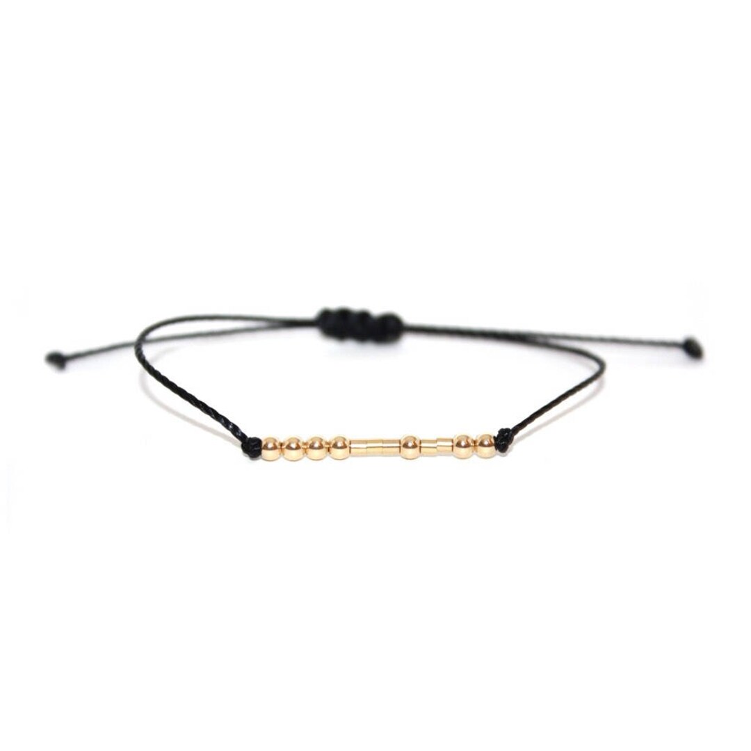 HOPE // Morse Code Bracelet (14K Gold Filled) - Hope Bracelet, Hope Morse Code Bracelet, Hope ...