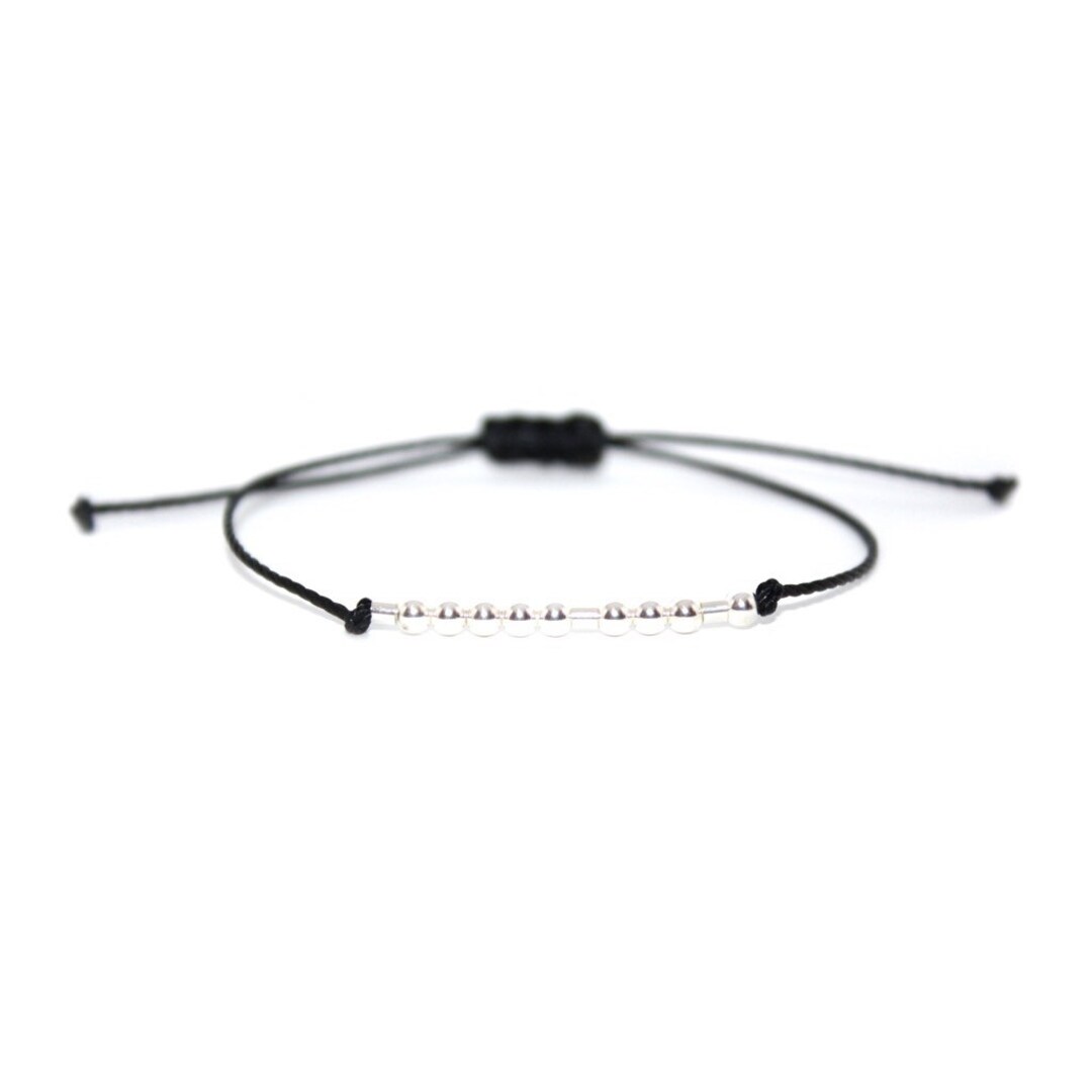 BFF // Morse Code Bracelet (sterling Silver) - BFF Morse Code Bracelet ...