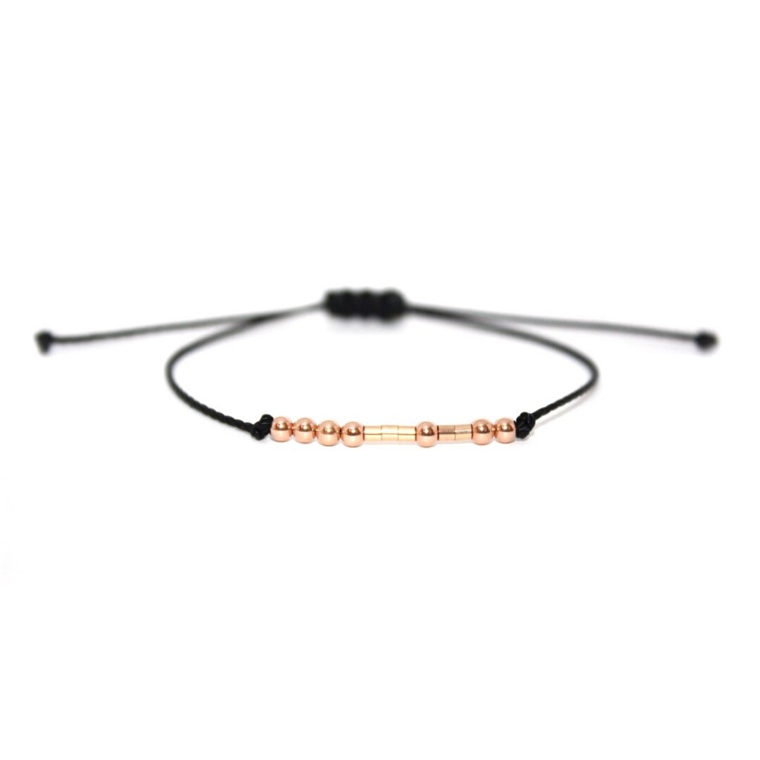 HOPE // Morse Code Bracelet (14k Gold Filled, Rose Gold Filled, Sterling Silver) - Hope Morse ...