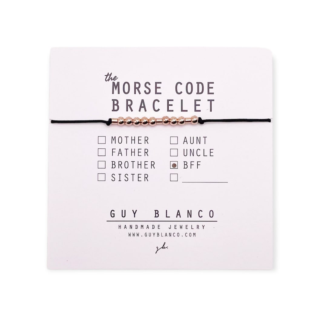 BFF // Morse Code Bracelet (rose Gold Filled) - Best Friend, Best ...