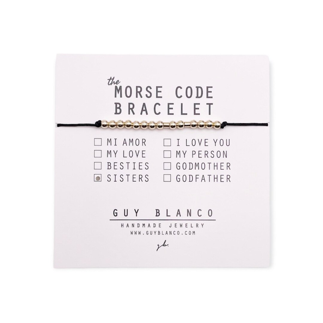 SISTERS // Morse Code Bracelet (14k Gold Filled) - Sisters Morse Code ...