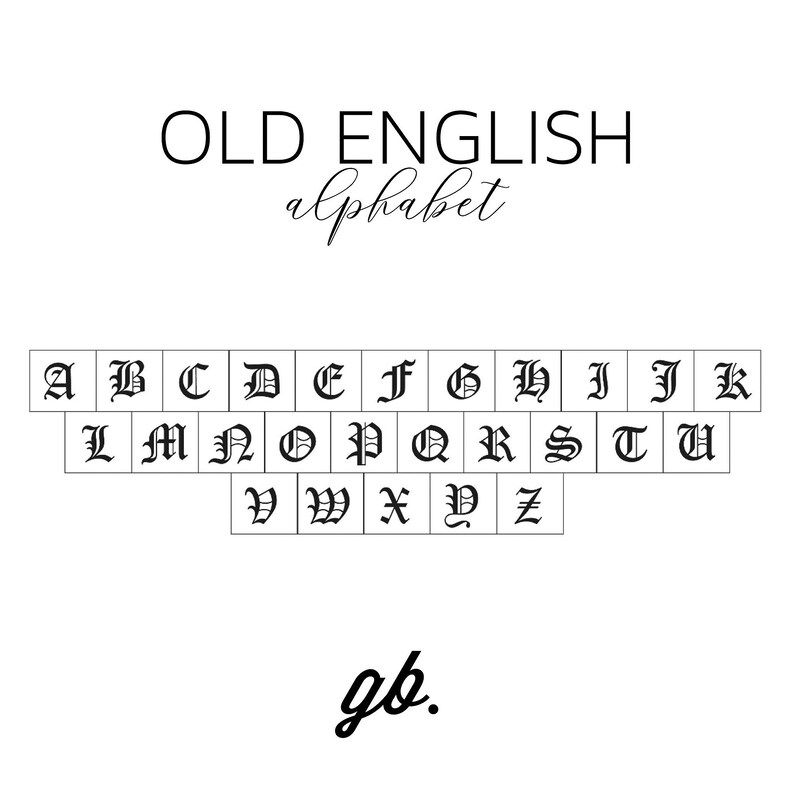 The Rectangle Link X Old English Initial Necklace (14K Gold Filled ...