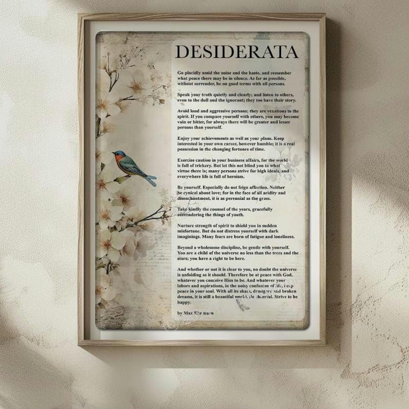 Desiderata - Etsy