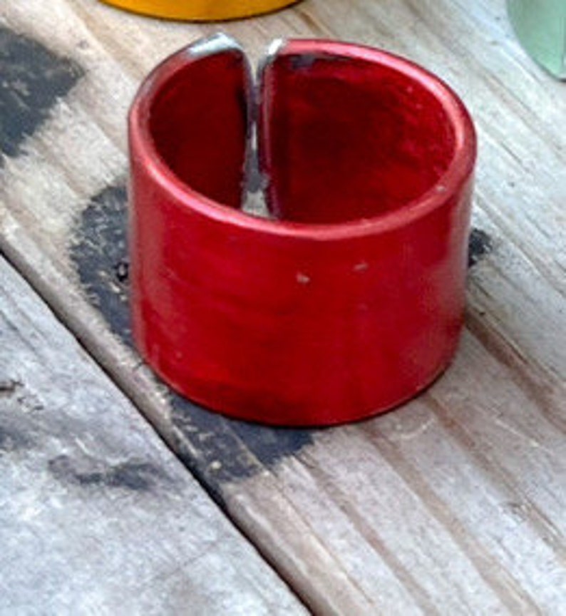 Repurposed Color Knitting Needle Rings - Etsy