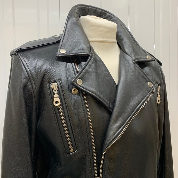 DEADSTOCK Brando Style Biker Jacket with lace up side… - Gem