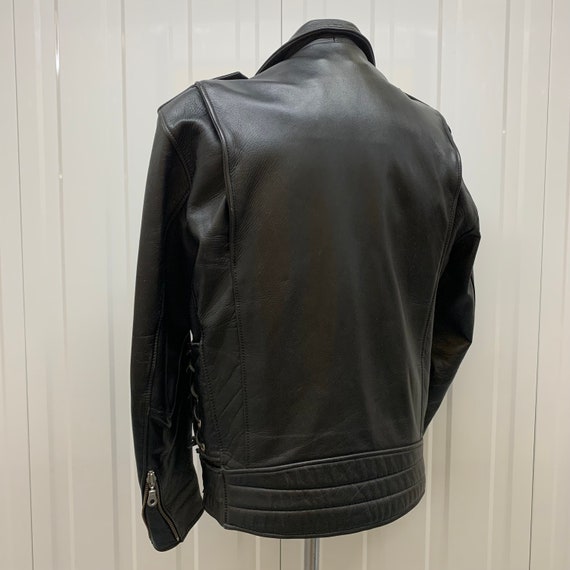 DEADSTOCK Brando Style Biker Jacket with lace up side… - Gem