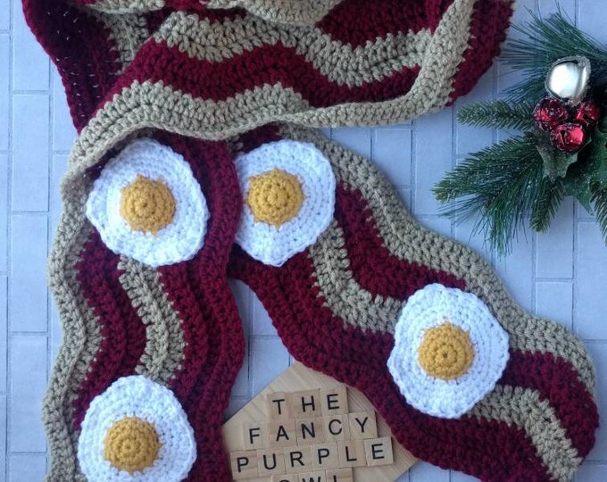 Bacon and Eggs Scarf fuller House Kimmie Gibbler - Etsy