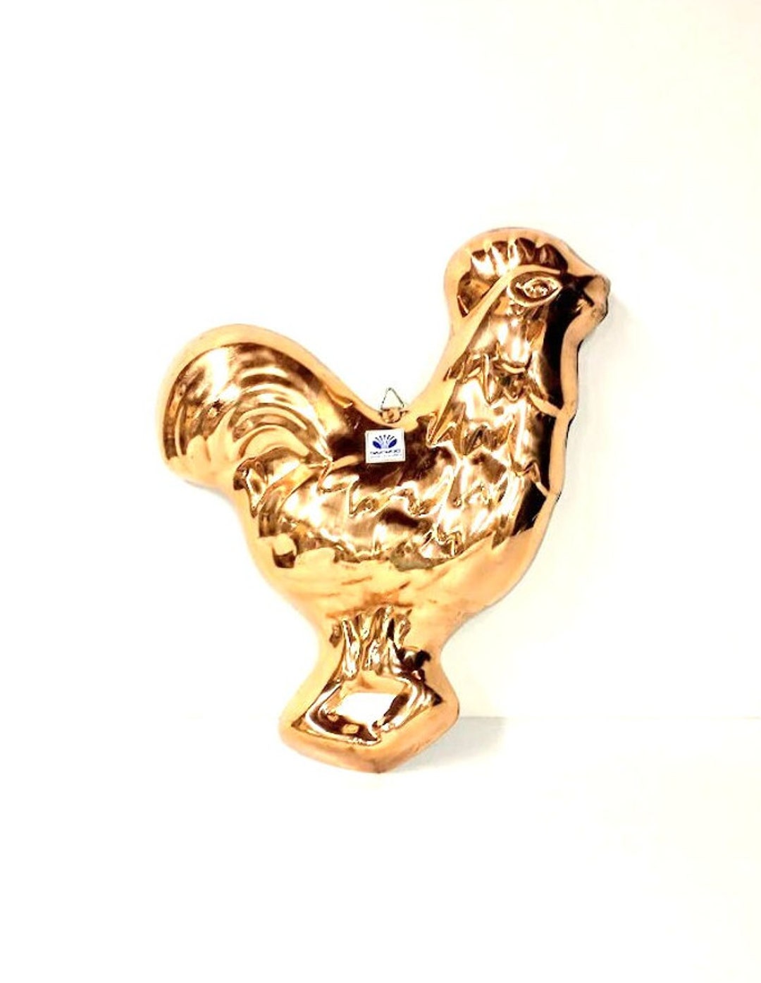 Copper Chicken/rooster Large Mold Baking Dishtin Interior Wall Hanging ...