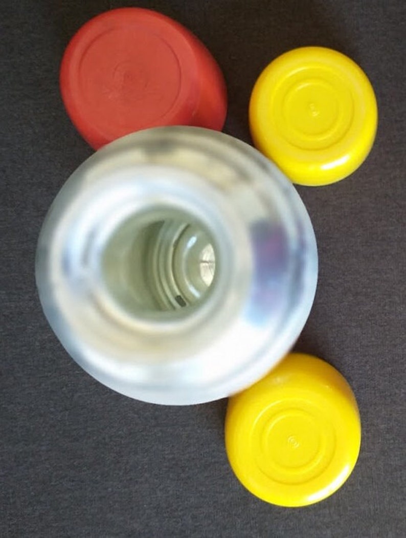 Aladdin Thermo-o-king Vacuum Bottle Aluminum Red Top - Etsy