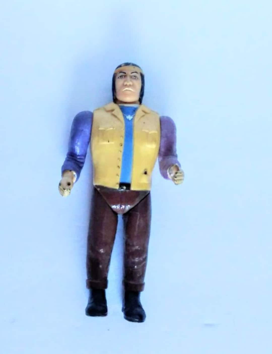 Vintage Native American Indian Action Figure1984 A-team Galoob Rattler ...