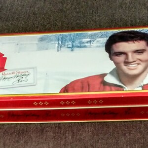 Vintage Elvis Russell Stover Candy Tin..."happy Holidays, Elvis" - Etsy