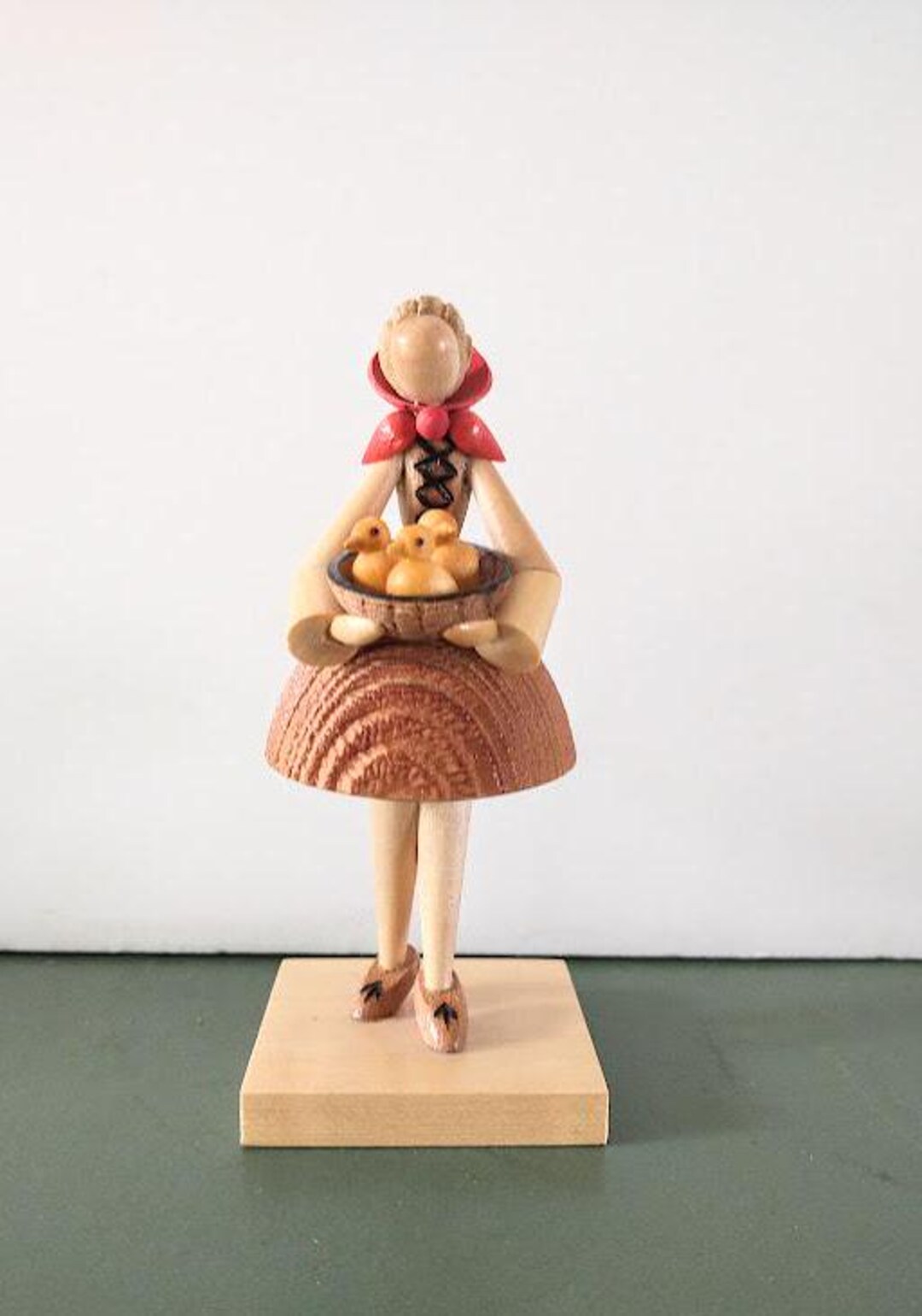 Sitarski and Fedorowicz Carved 3 Chickens and Girl Poland - Etsy