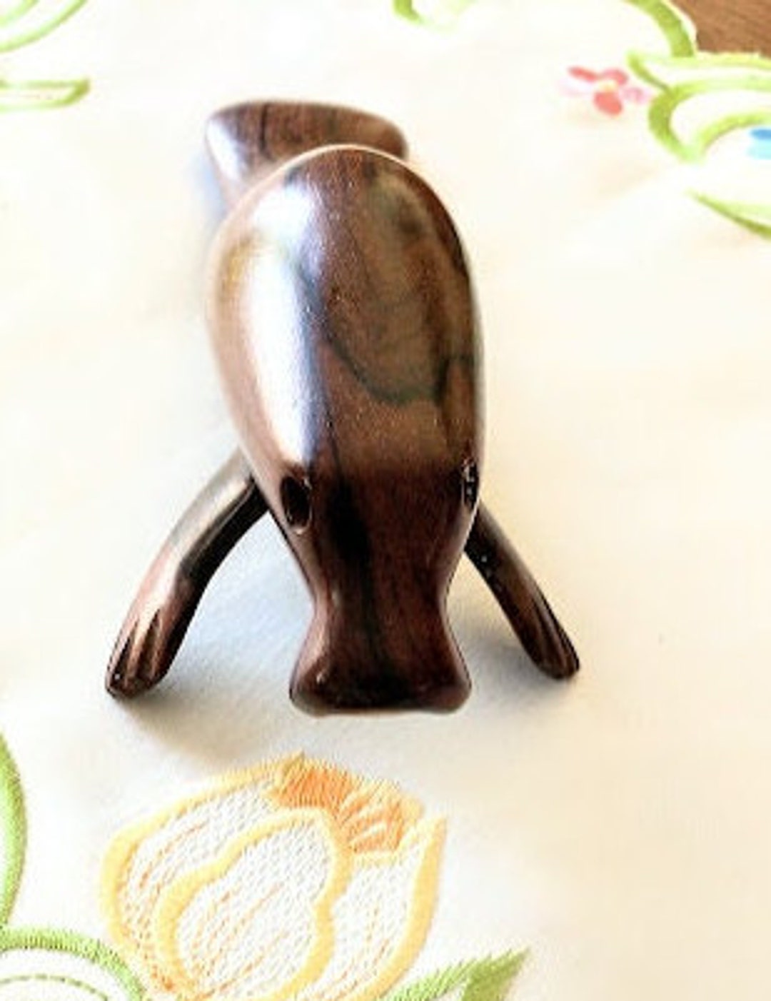 Wooden Manatee Carved 9 Inches Long From Belize - Etsy