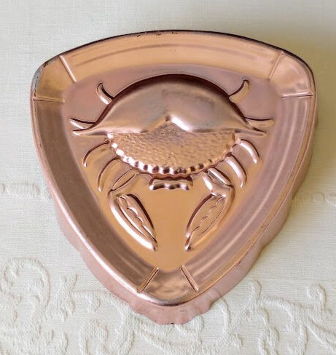 Large Metal Clam Mold/scalloped Sea Shell Metal Mold or Wall Hanging 11 ...