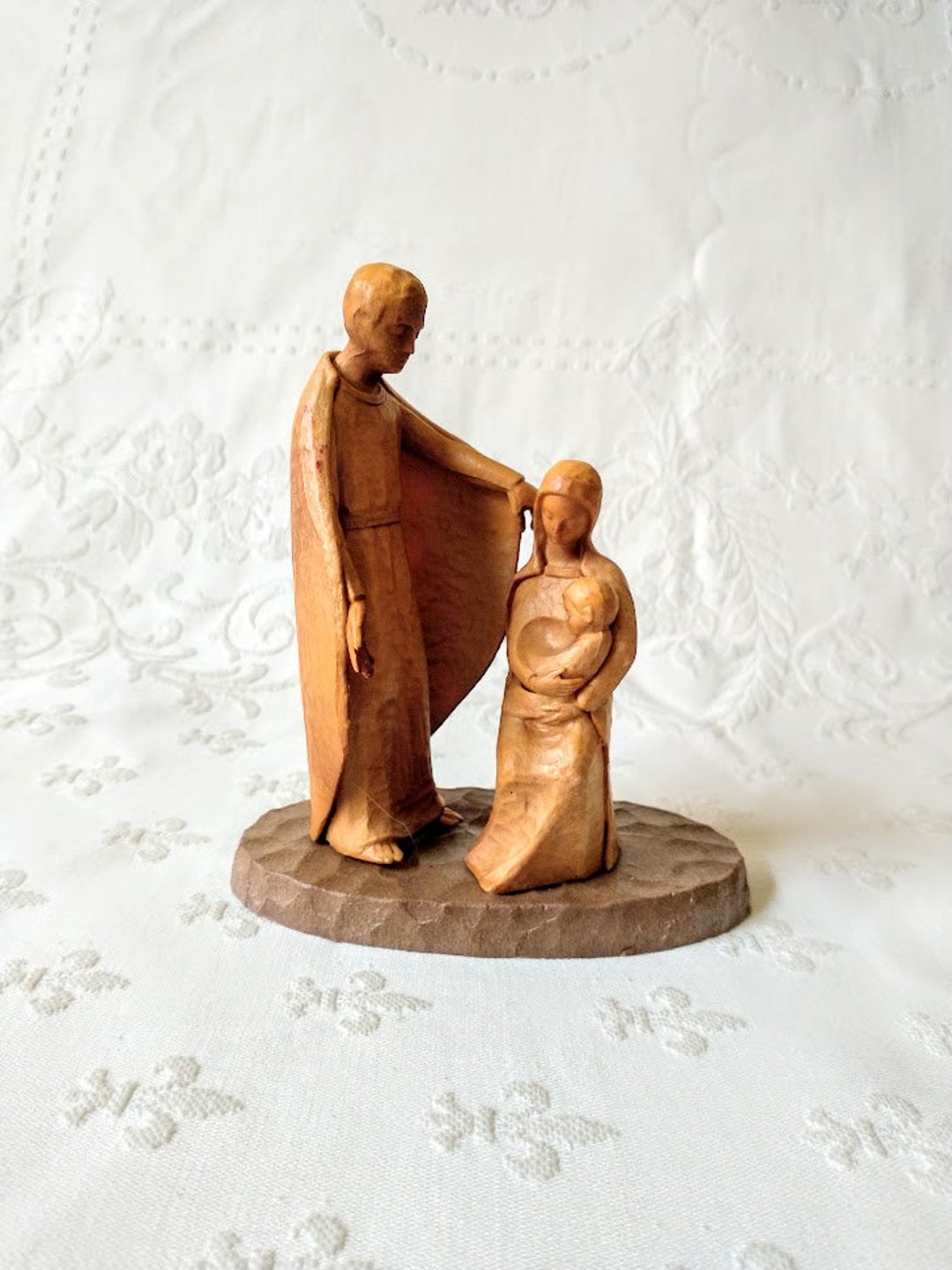 Italian Nativity One Piece, Mary, Joseph, and Baby Jesus Vintage Modele ...