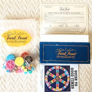 Trivial Pursuit Game Genius Edition From 1981 Made in USA - Etsy