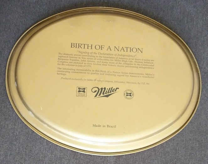 Serving Tray 1776 "birth of a Nation" Declaration of Independence ...