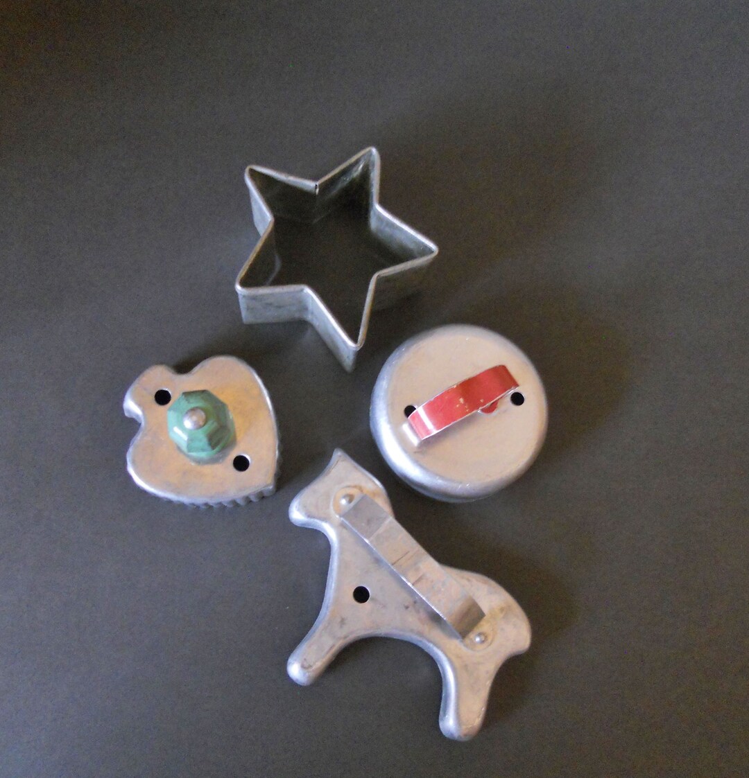 Cookie/biscuit Cutters, Mid Century Aluminum Vintage Collector Items - Etsy