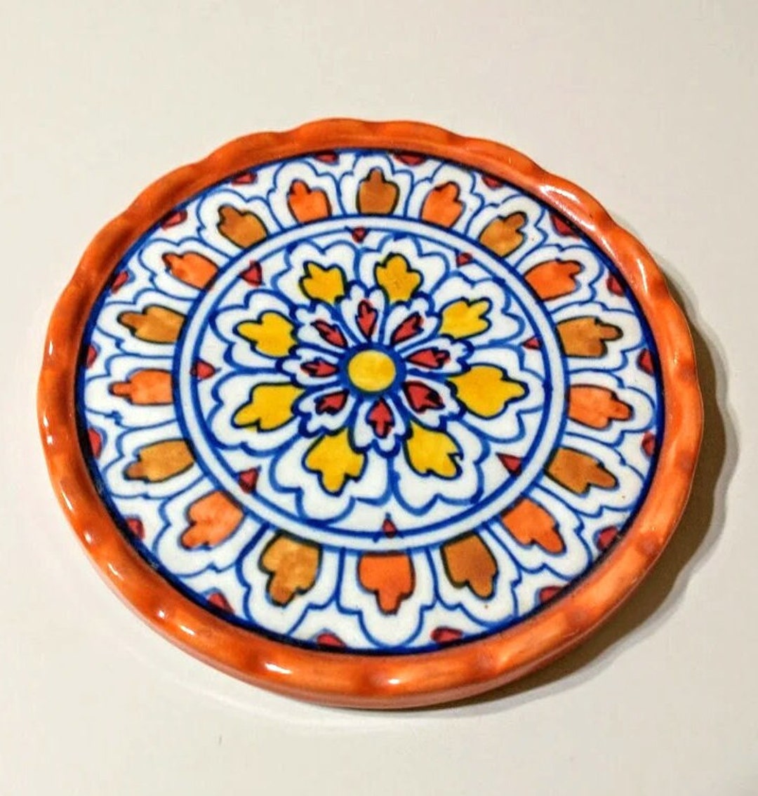 Beautiful Spanish Style Tea Tile Trivet/coaster - Etsy