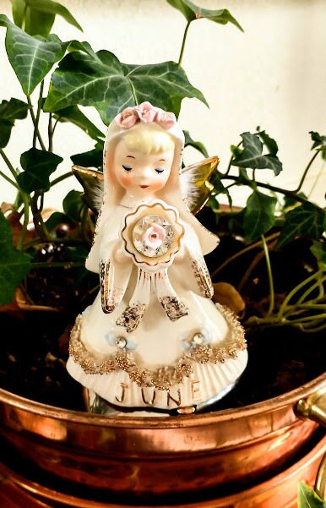 Vintage Lefton June Bride Angel Rare - Etsy