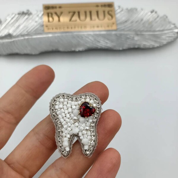 Tooth Brooch - Etsy