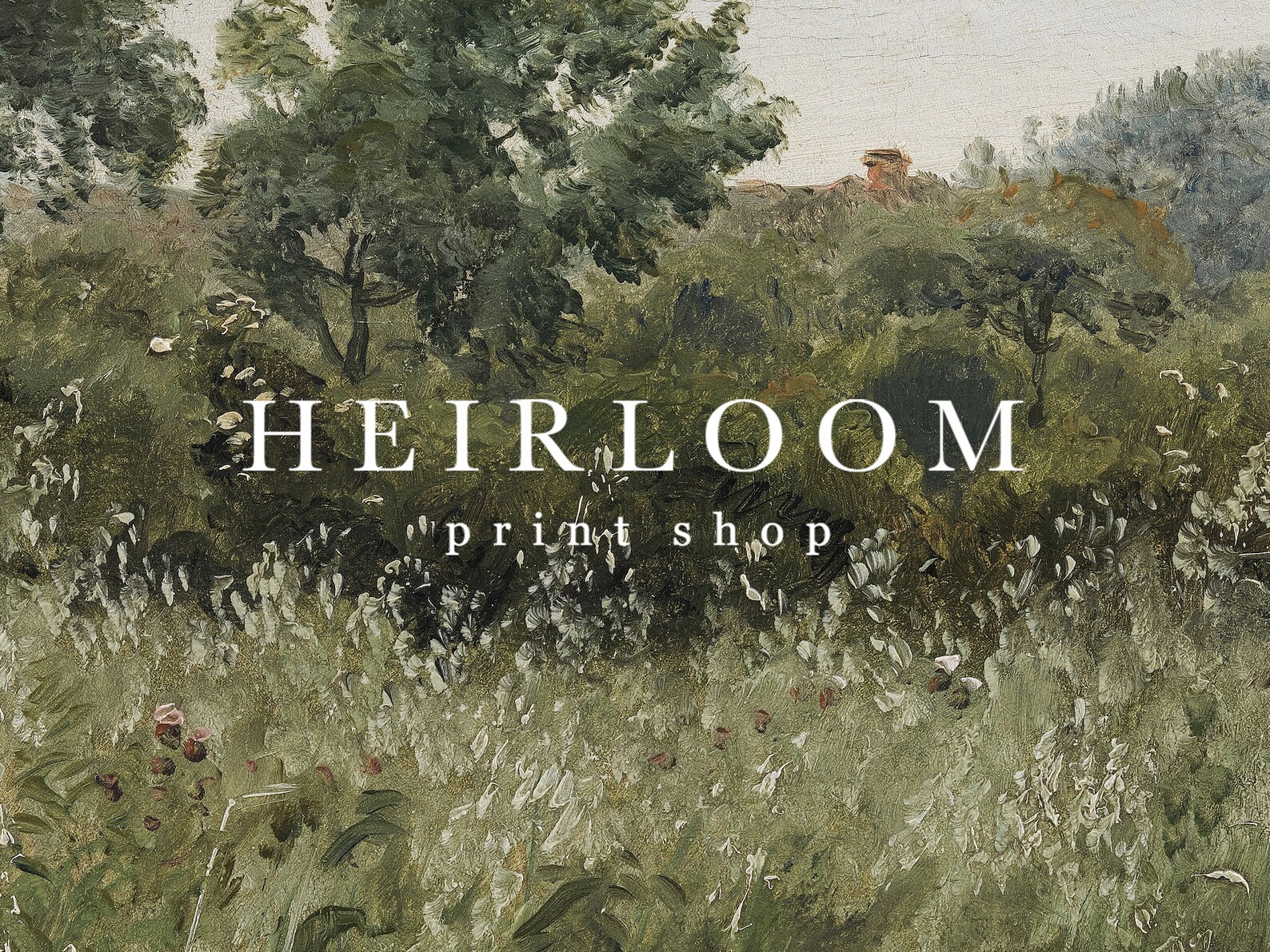 Field Painting | Landscape Vertical | Heirloom ART PRINTS | Oat Field ...