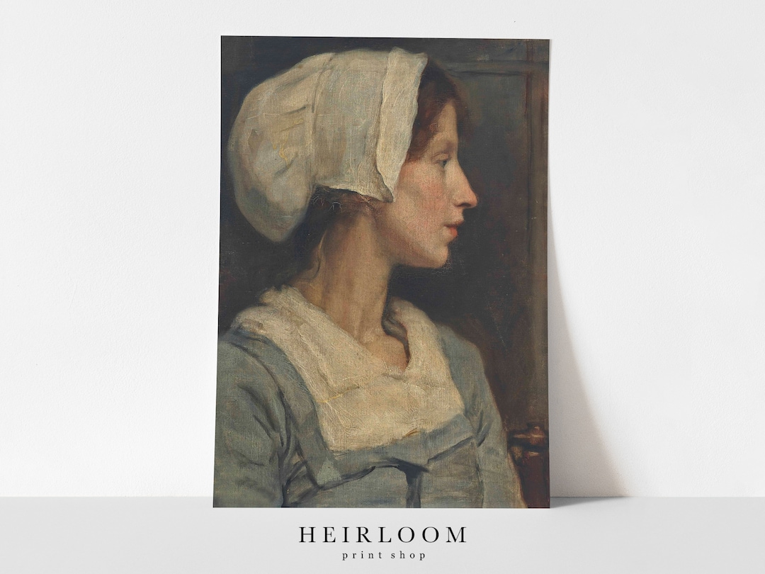 Vintage Oil Painting | Primitive Portrait | Painting of Women | ART ...