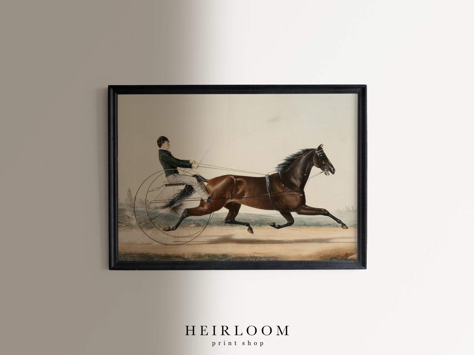 Equestrian Horse Print Lithograph MAILED PRINTS Antique - Etsy