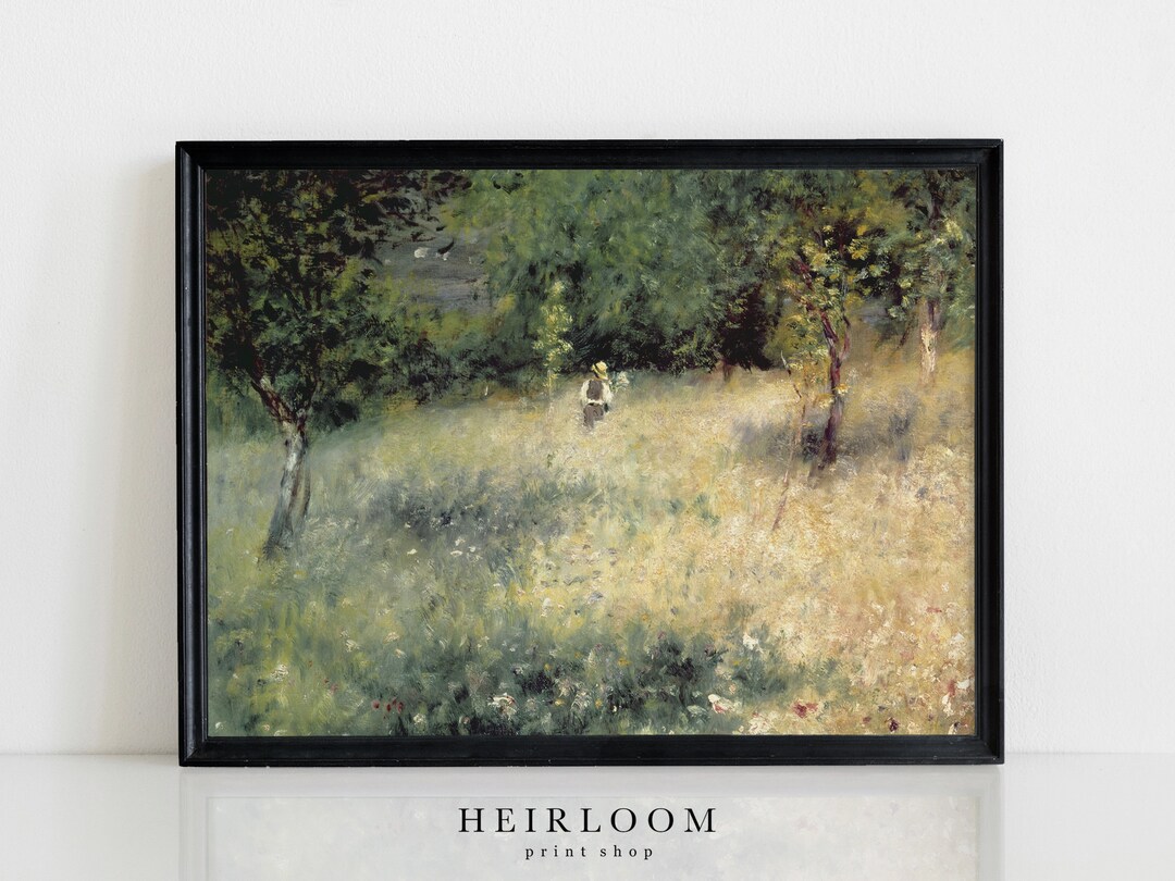 French Country Landscape Art | Spring Painting | Vintage ART PRINTS ...