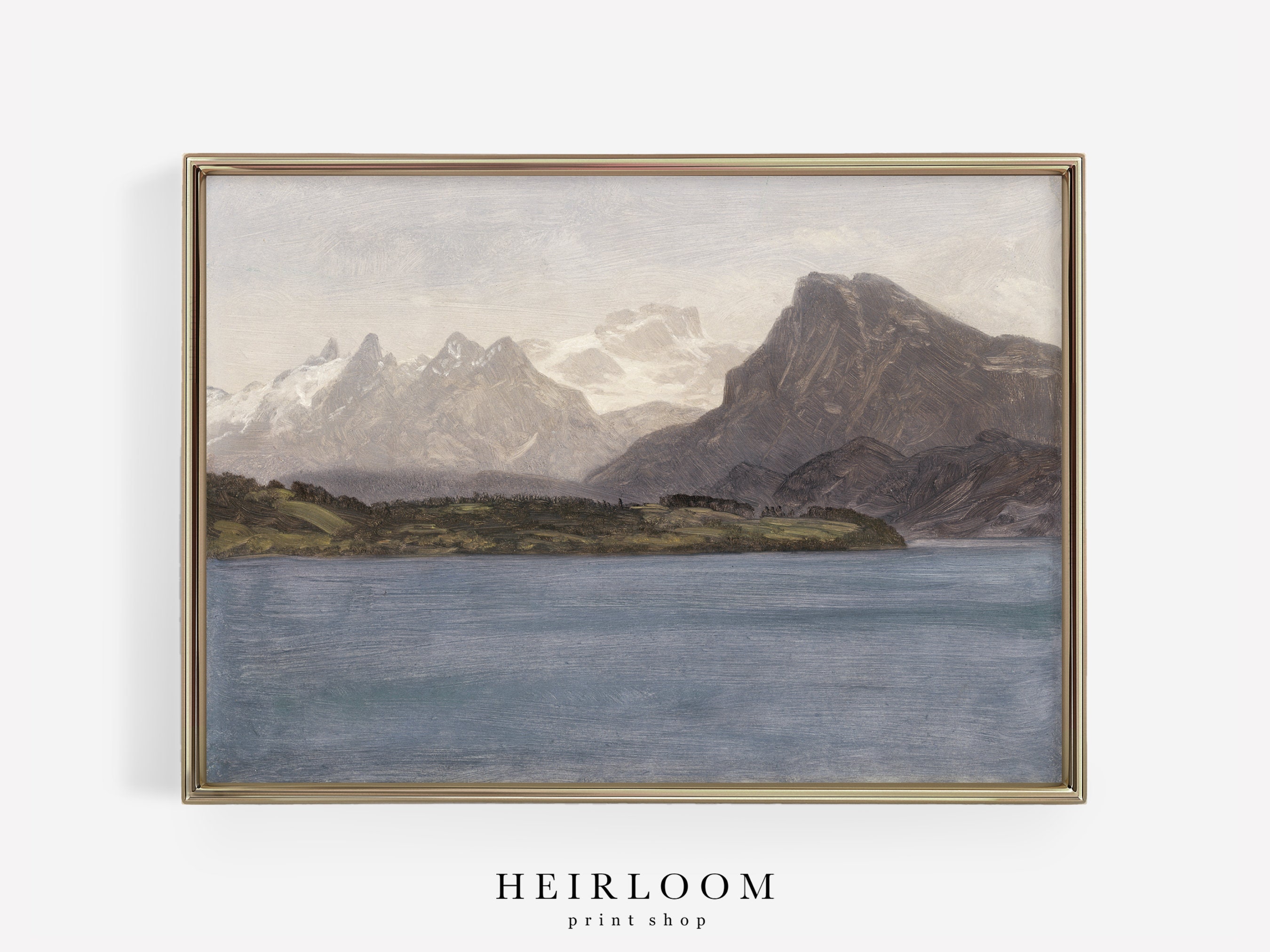 Alaska Landscape Print | Vintage Mountain | Alaska ART PRINTS | Canvas ...