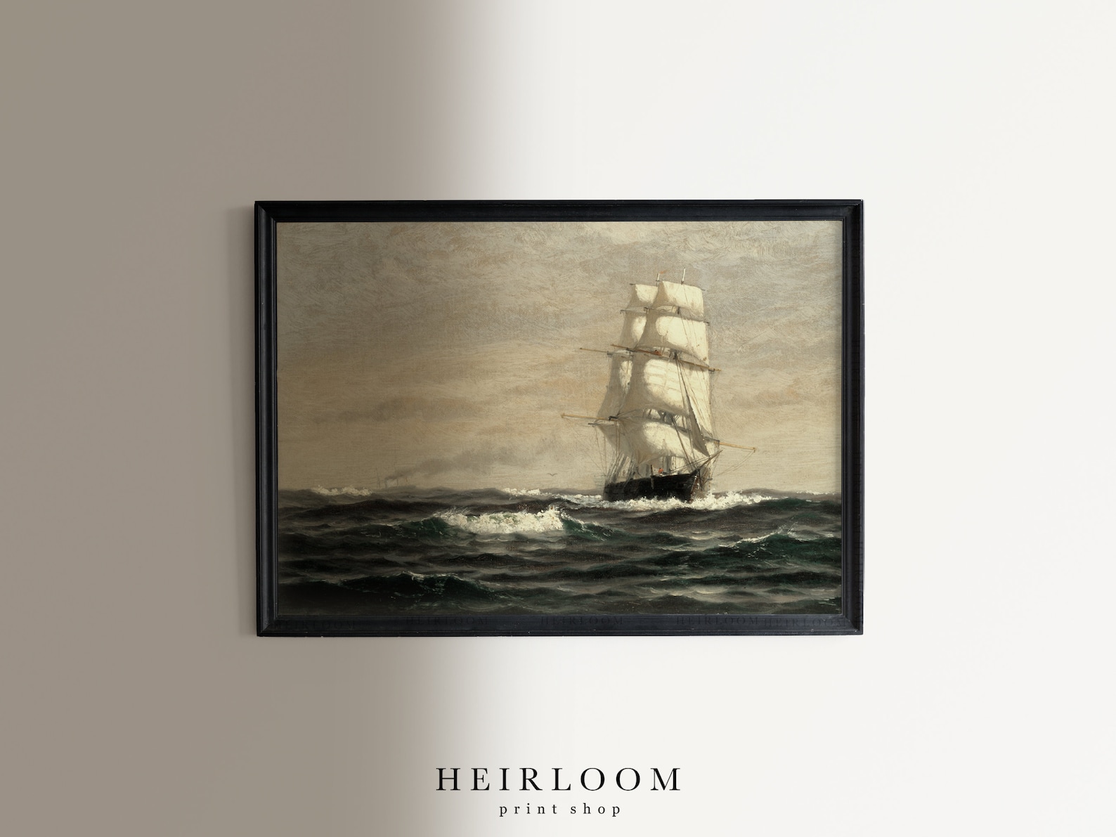 Ship Ocean Print Painting of Ship Nautical Prints ART | Etsy