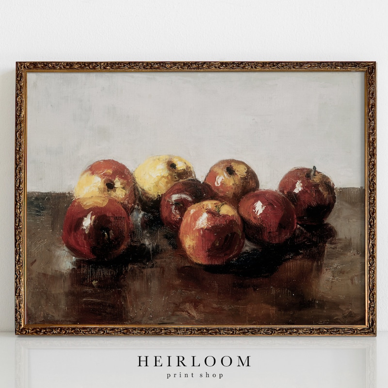 Red Apple Print - Etsy