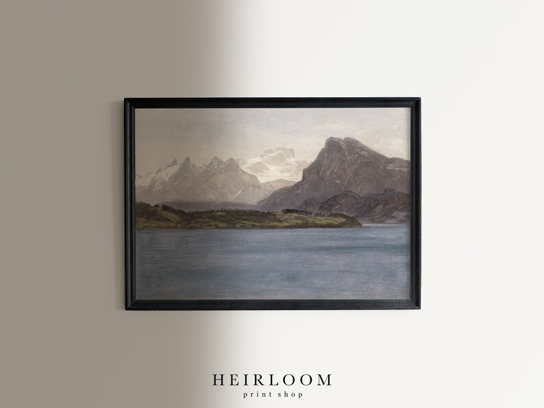 Alaska Landscape Print | Vintage Mountain | Alaska ART PRINTS | Canvas ...