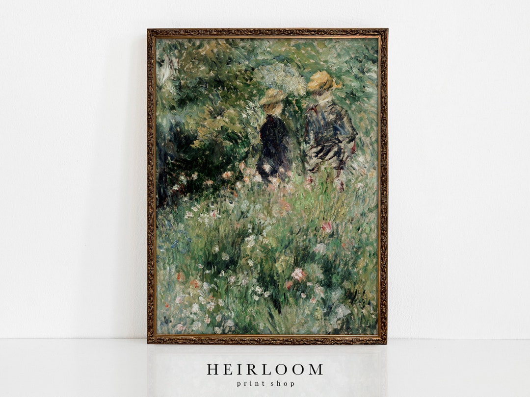 Garden Art Print | Renoir Print | Field Impressionist | Garden Meet - Etsy
