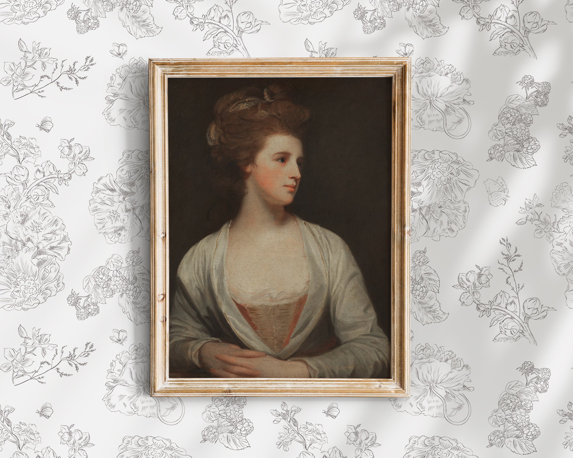 Painting of Women Oil Painting Portrait Vintage Art | Etsy