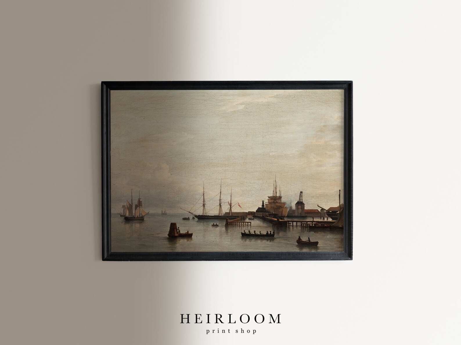 Ship Painting Canvas Primitive Nautical Shipart Rustic | Etsy