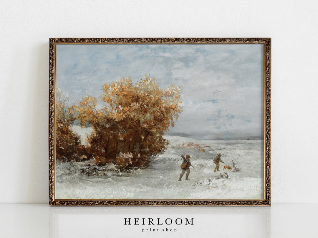Autumn Snow Art | Vintage Winter Prints | Fall Landscape | MAILED ART ...