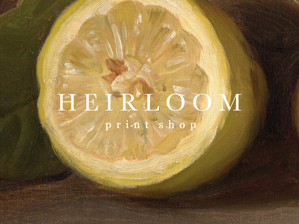 Lemons PRINTABLE ART Still Life Vintage Digital Prints - Etsy