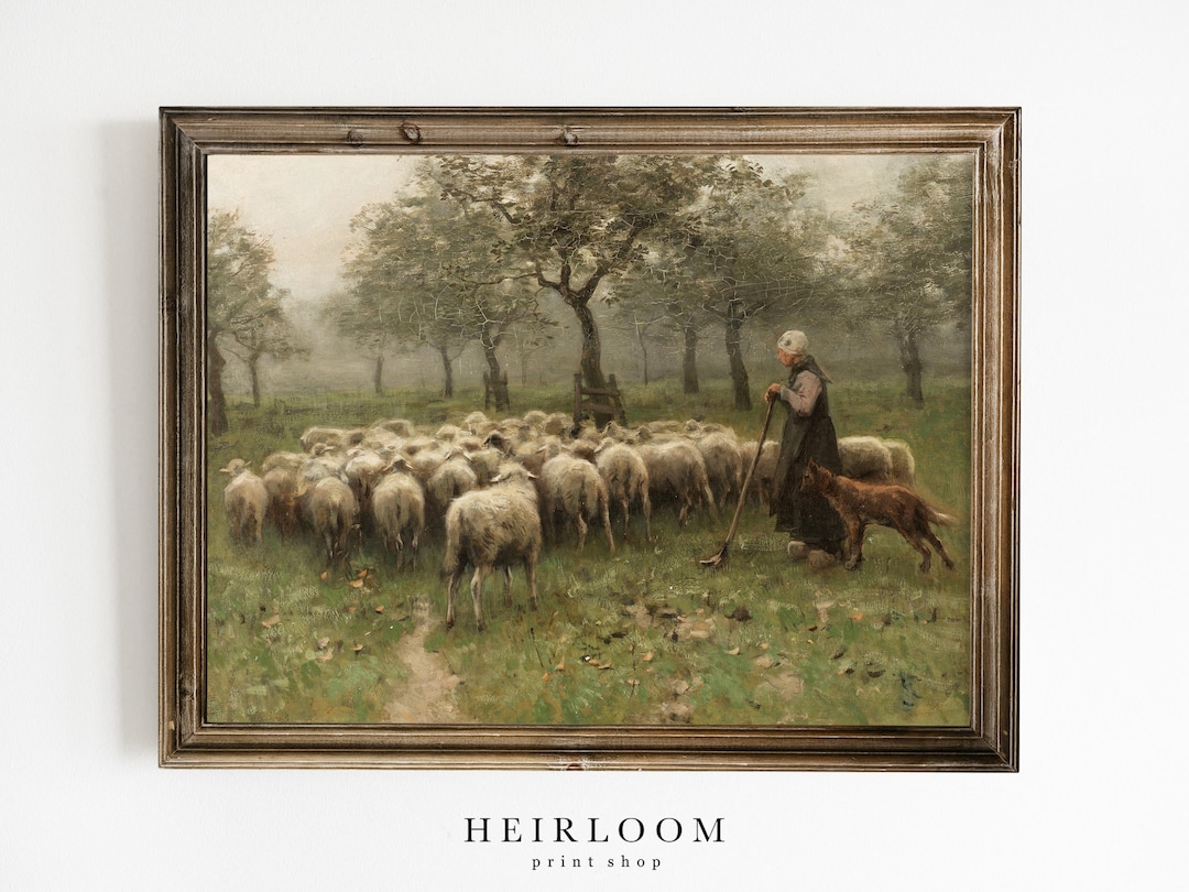 PRINTABLE ART Vintage | Sheep Print | Farmhouse Digital Prints | Sheep ...