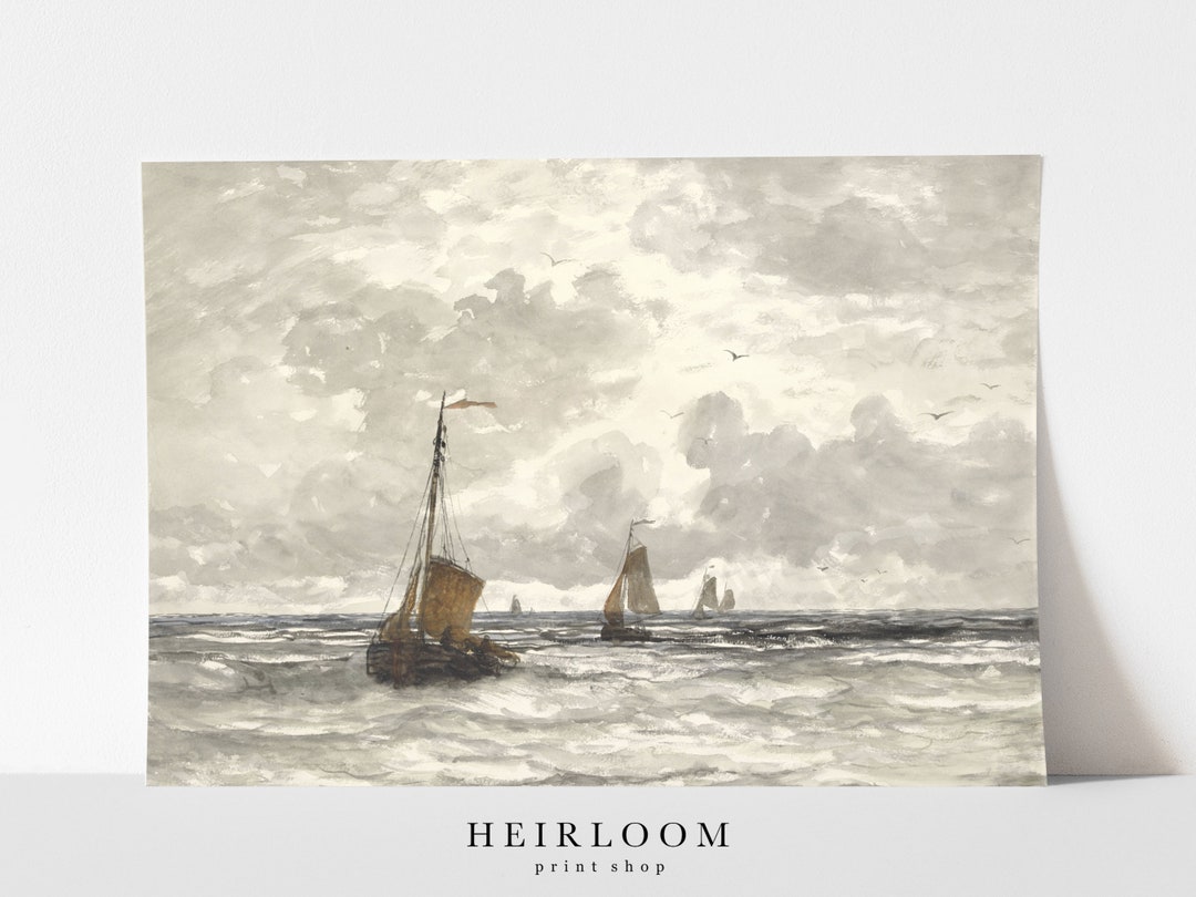 Ocean Print | Fisherman Painting | Sea | Nautical Painting | ART PRINTS ...