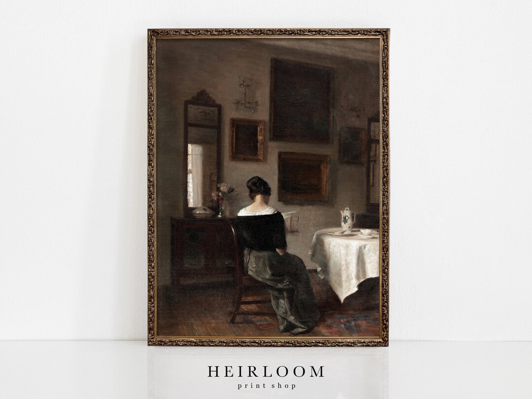 European Prints | MAILED ART PRINTS Vintage Painting | Morning - Etsy