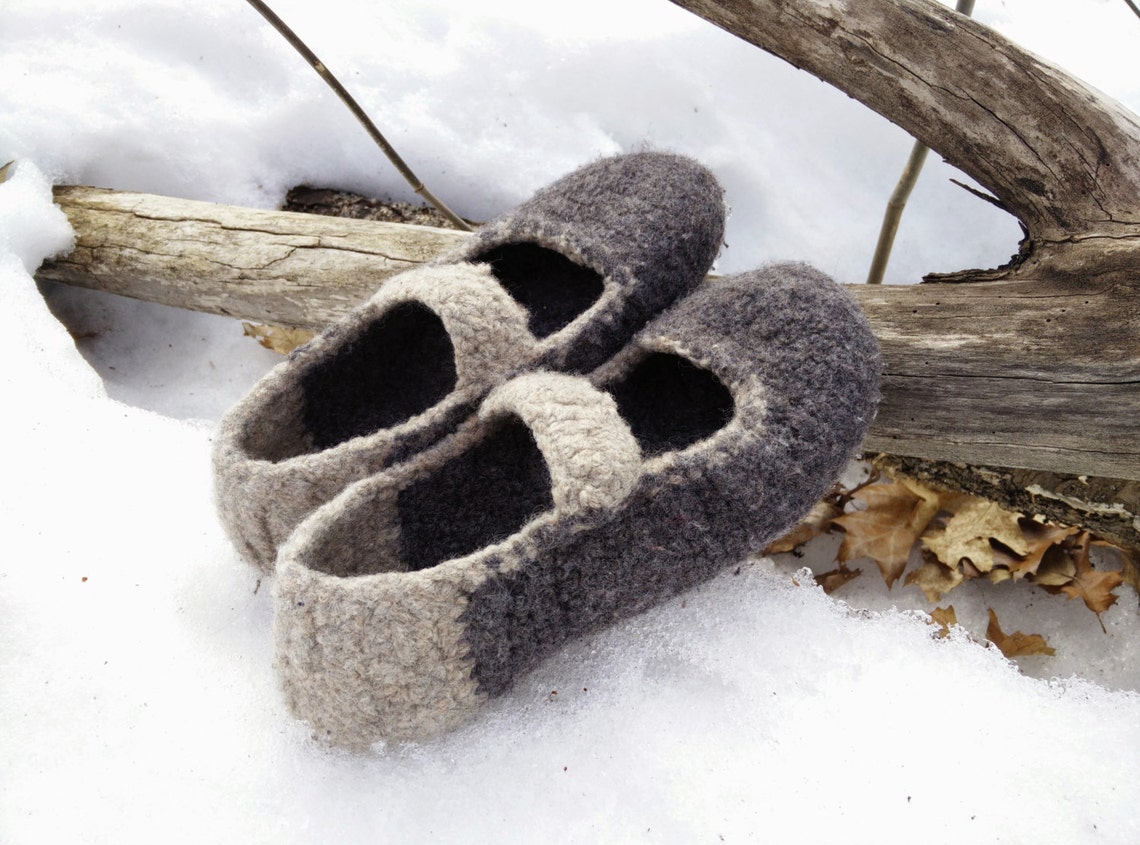 Georgian Felted Slippers Crochet Pattern adult: Small, Medium, Large - Etsy