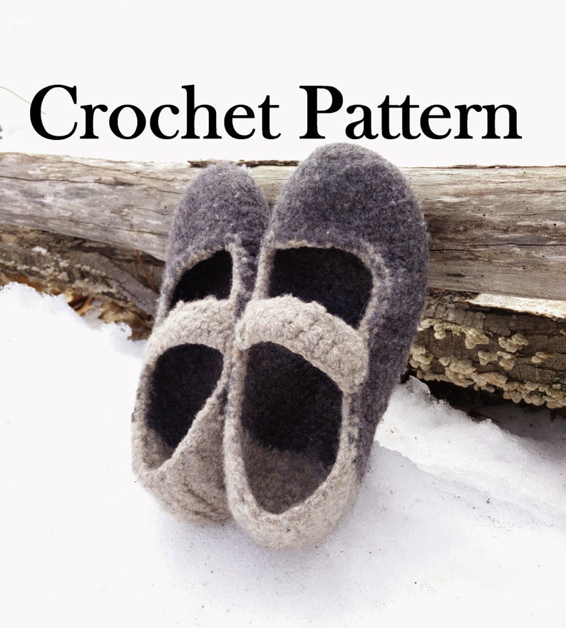 Georgian Felted Slippers Crochet Pattern adult: Small, Medium, Large - Etsy