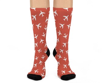 Airplane Crew Socks - Etsy