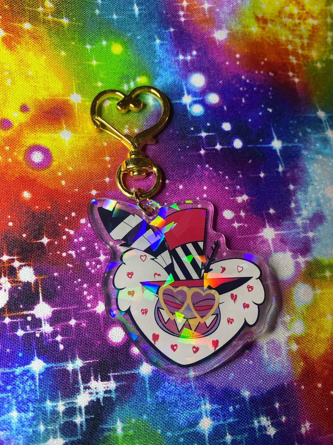 Hazbin Hotel Val Valentino Charm Super Cute Acrylic Keychains - Etsy